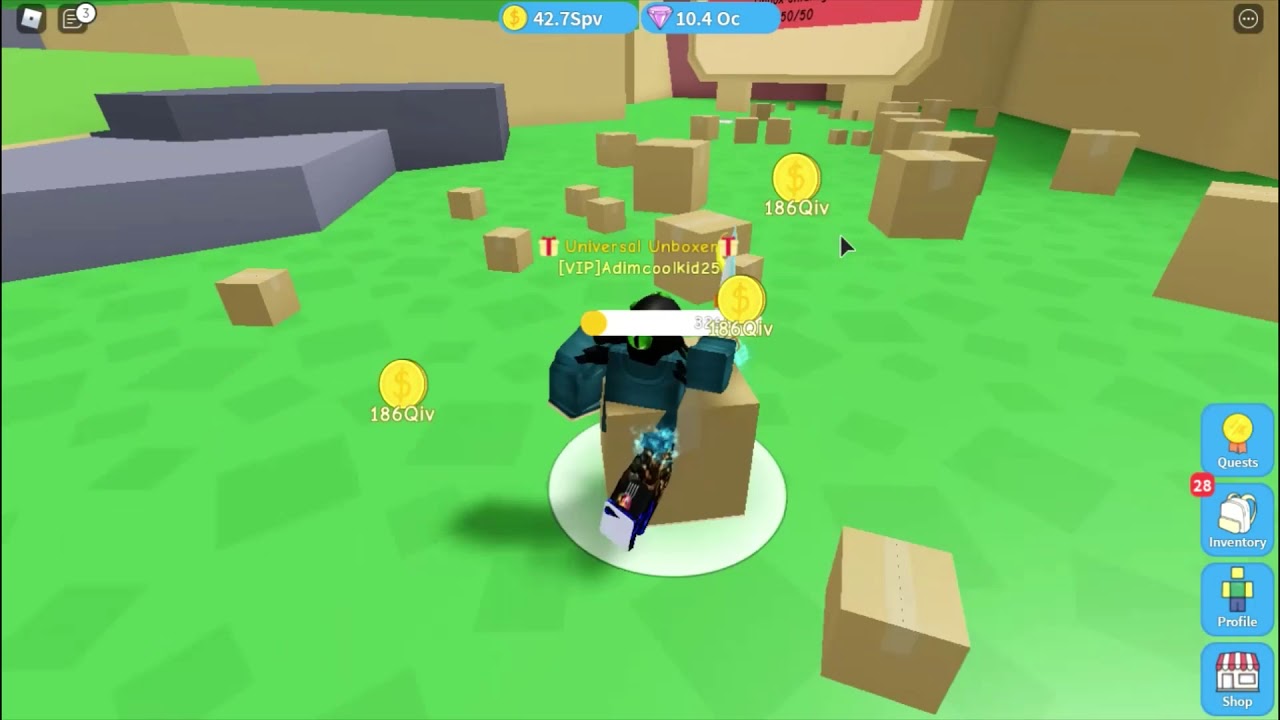 Unboxing simulator (BOX LAND) GETTING A GODLY!!!!!!!!!! - YouTube