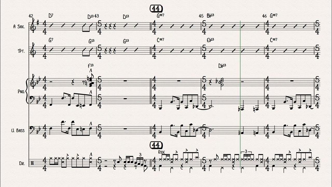 Summertime (Gershwin) - jazz combo arrangement by Ben Pritchard - YouTube