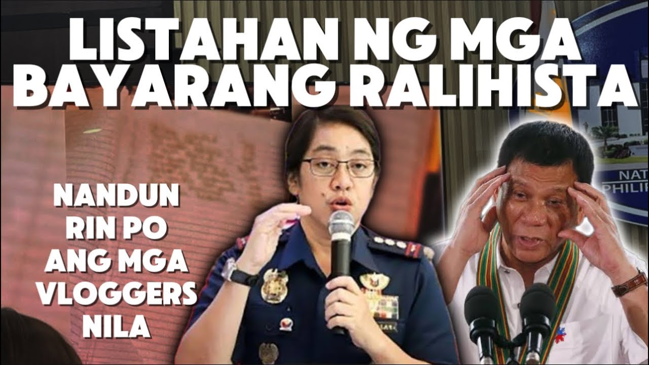 LISTAHAN NG MGA NABAYARANG RALIHISTA SA EDSA, NAKITA NG PNP - YouTube