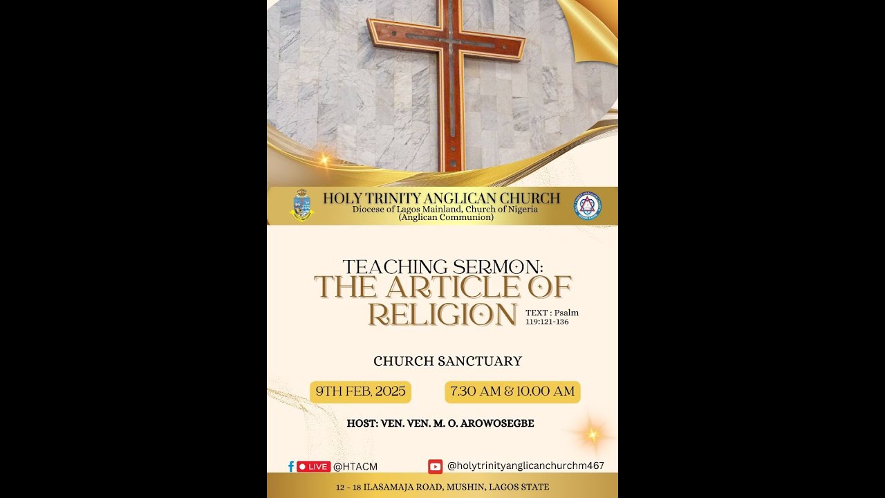 EPIPHANY 5 || SUNDAY, 9TH FEBUARY, 2025 || 10.00AM SERVICE - YouTube