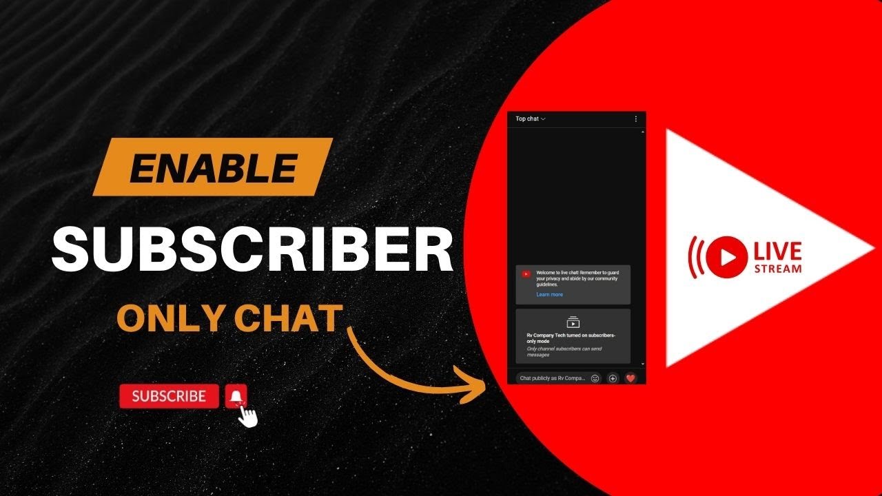 How to Enable Subscriber Only Chat in Youtube Live Stream - YouTube