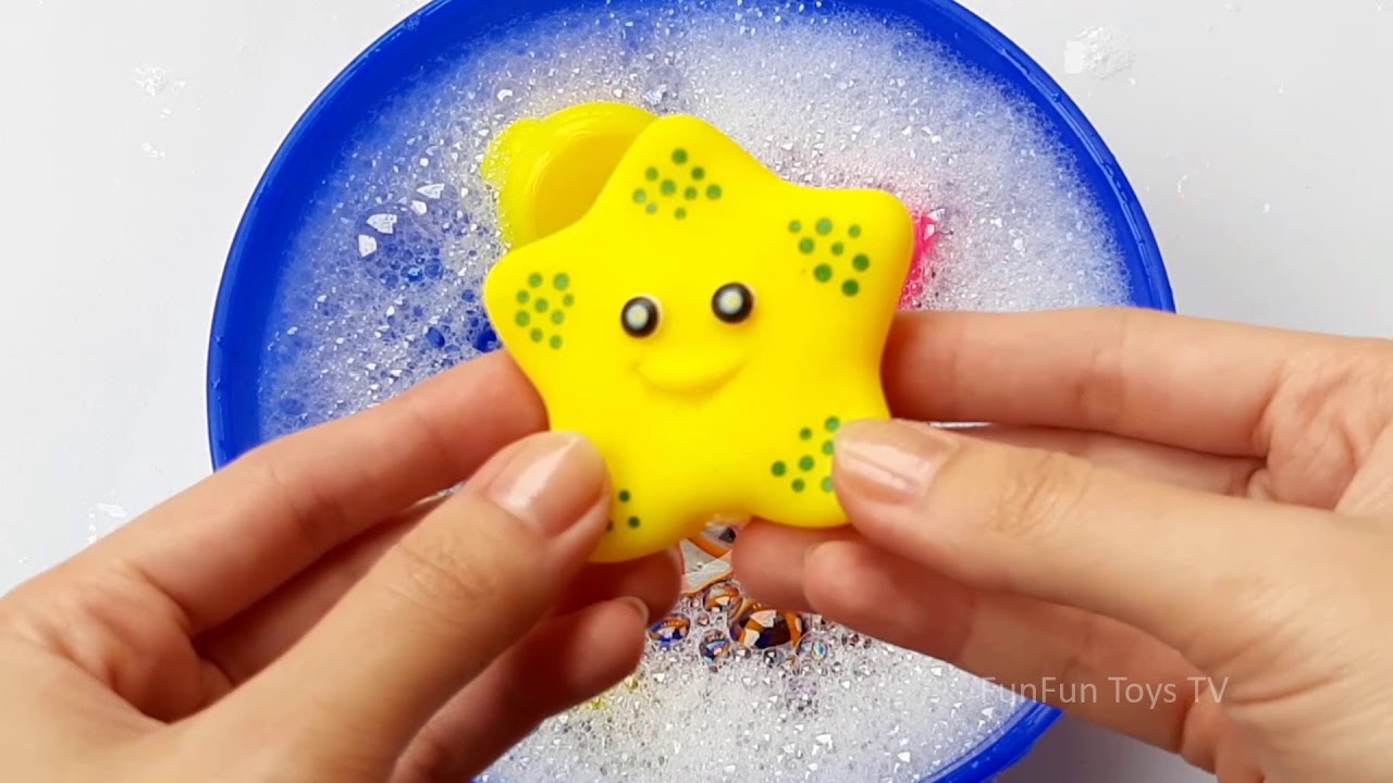 Learn Colors With Sea Wild Animals and Animal Names | Pool Water Colors ...