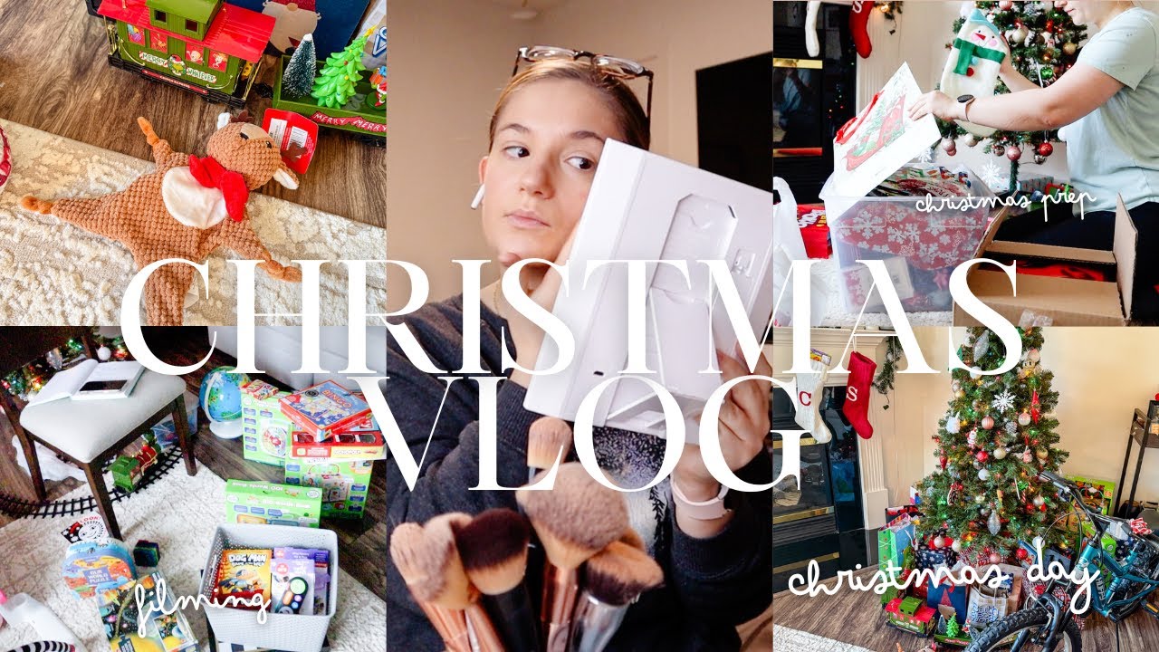 Christmas Vlog: Gift Wrapping and unwrapping, Filming, and Christmas ...