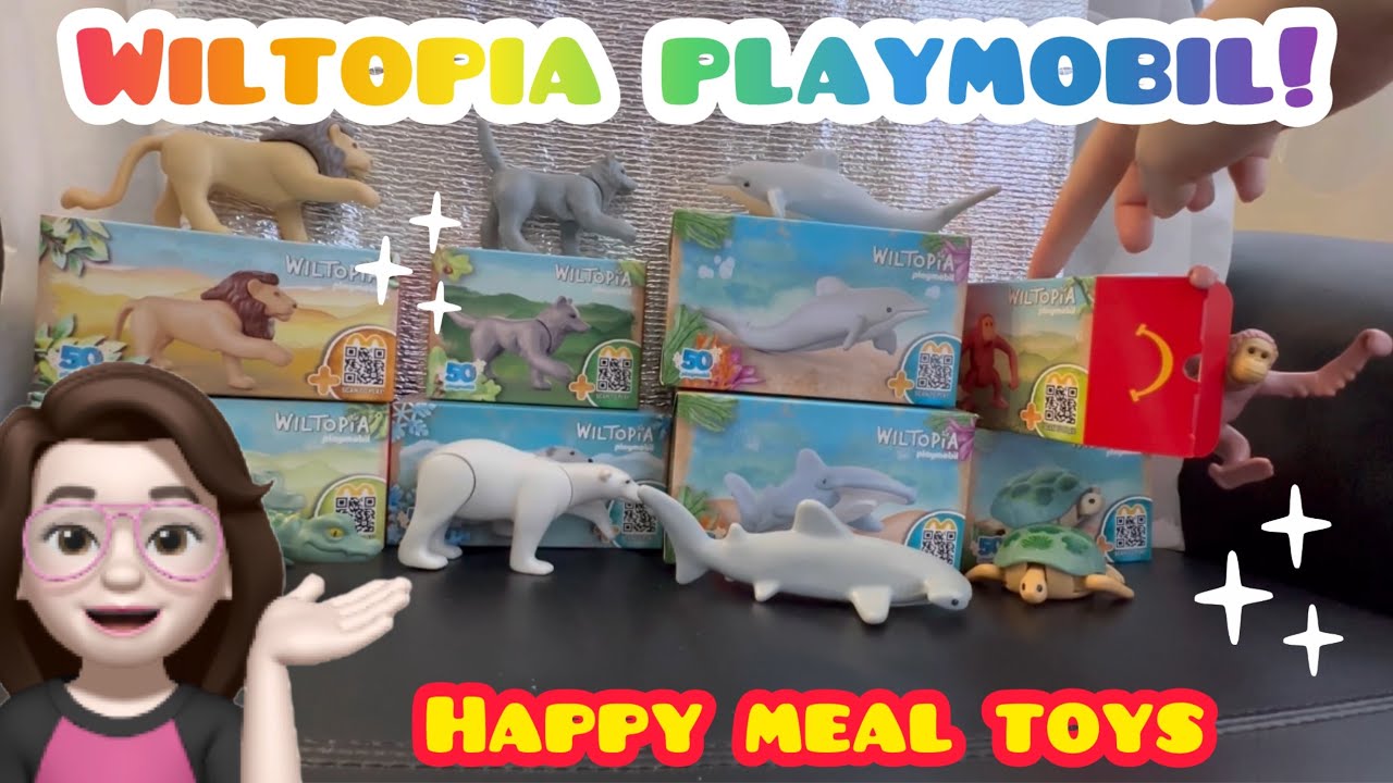 FULL SET McDonalds Happy Meal Toys! Wiltopia Playmobil Week 4 May 2024 ...