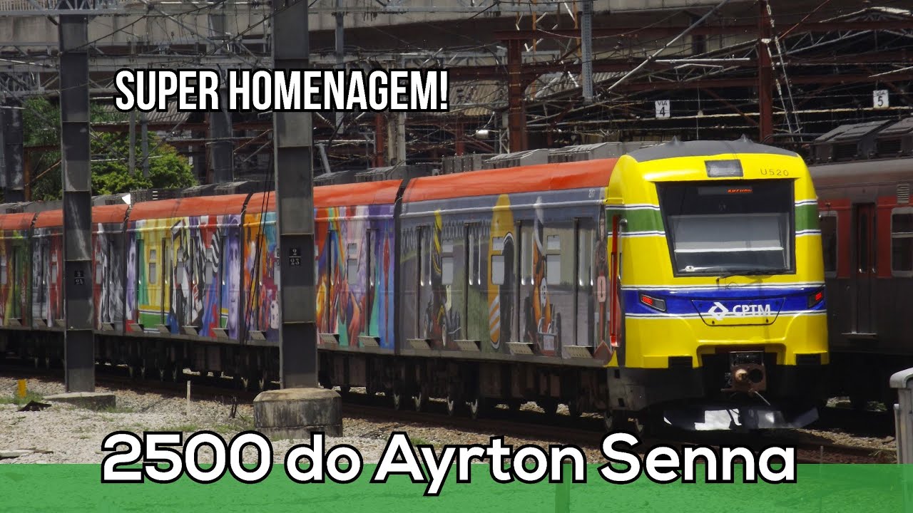 CPTM | Conheça o Trem da Série 2500 grafitado do Ayrton Senna pelo ...