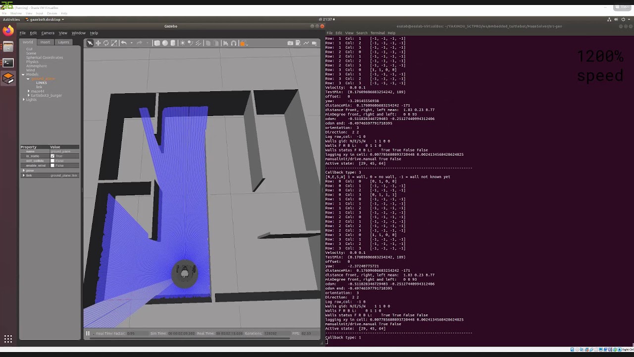 Embedded systems maze turtle showcase - YouTube