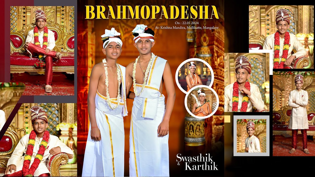 Brahmopadesha of Karthik & Swasthik - YouTube