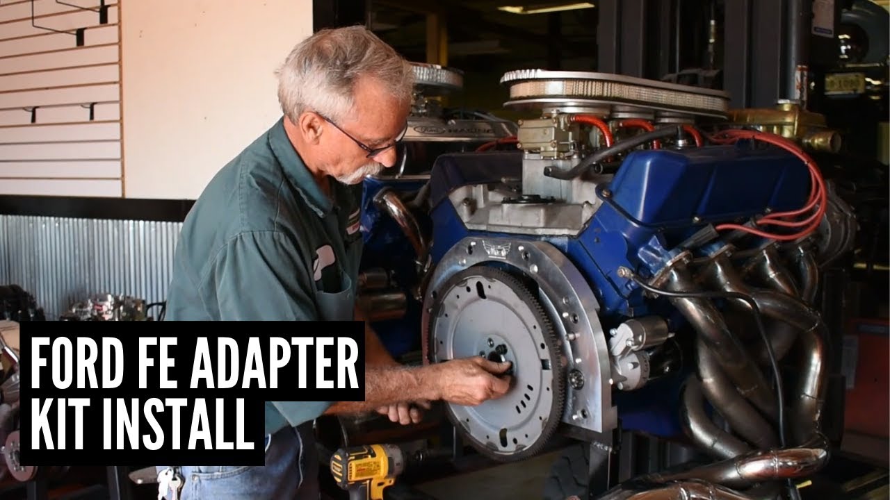 Speed Gems Ford FE Transmission Adapter Kit Installation - YouTube