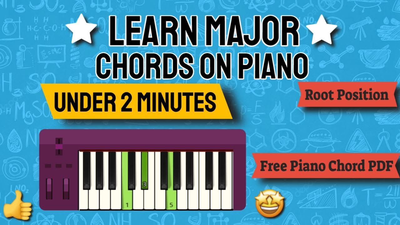 Learn Major Chords (Root Position) On Piano Under 2 Minutes With ...