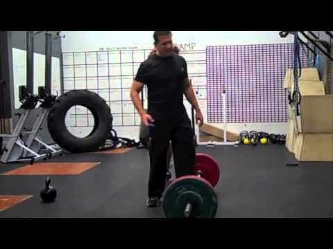 WOD - Power Clean Squats w/ Kettlebell Swings - YouTube