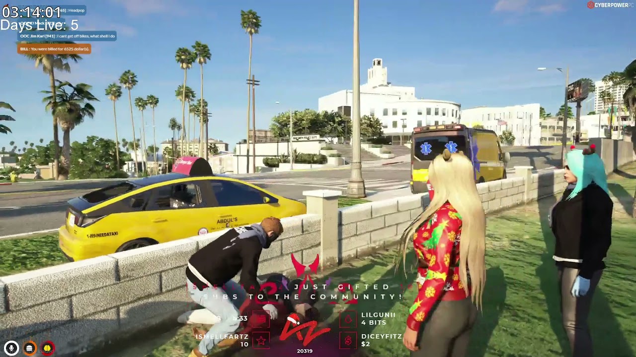 EMS Tony Gives CPR - Staying Alive Staying Alive AH AH - NoPixel ...