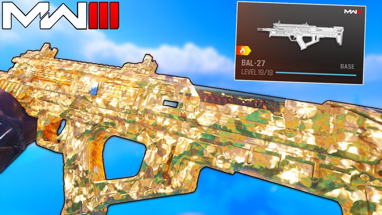 I Unlocked the Bal-27 and Earned The NEW PRESTIGE CAMO For It (MW3 ...