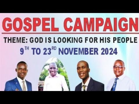 Stream is live! Bokole SDA crusade, the spirit of prophecy by pastor ...