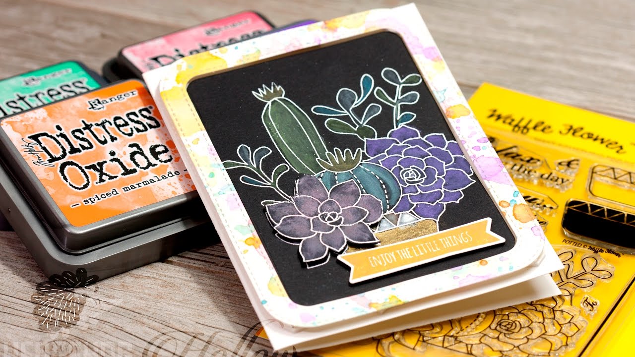 How to & Review: Three Ways to use Tim Holtz Distress Oxide Inks ...