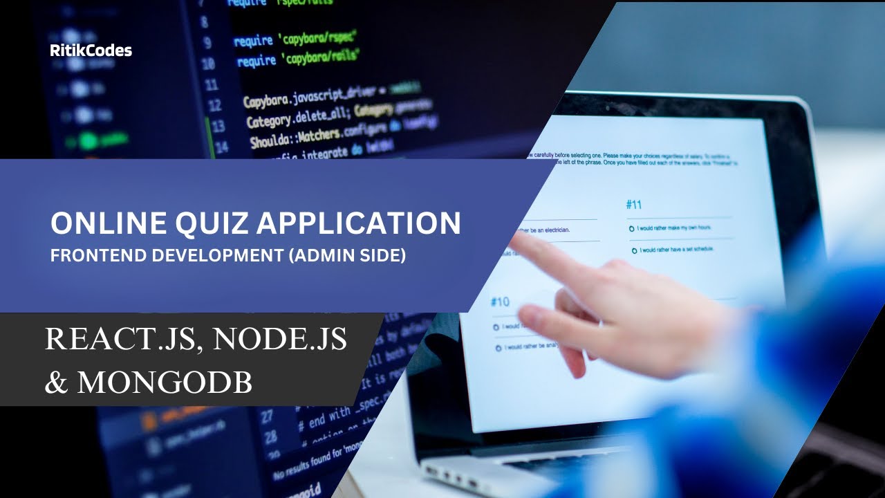 Admin Panel Development for Online Quiz App - ReactJS, NodeJS & MongoDB - YouTube