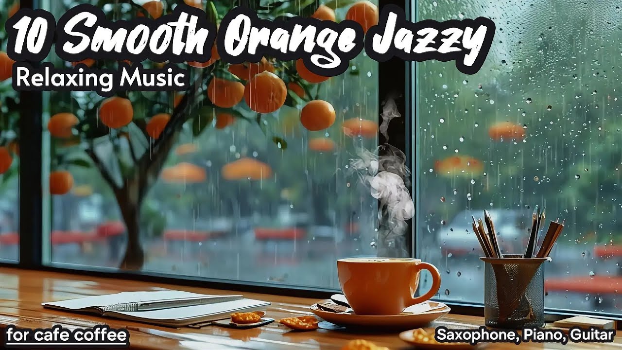 COFFEE TIME AFTER WORK || SMOOTH JAZZY CAFE || RELAX, STUDY, OR WORK ...
