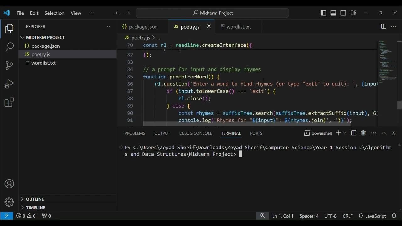 Midterm Code Execution - YouTube
