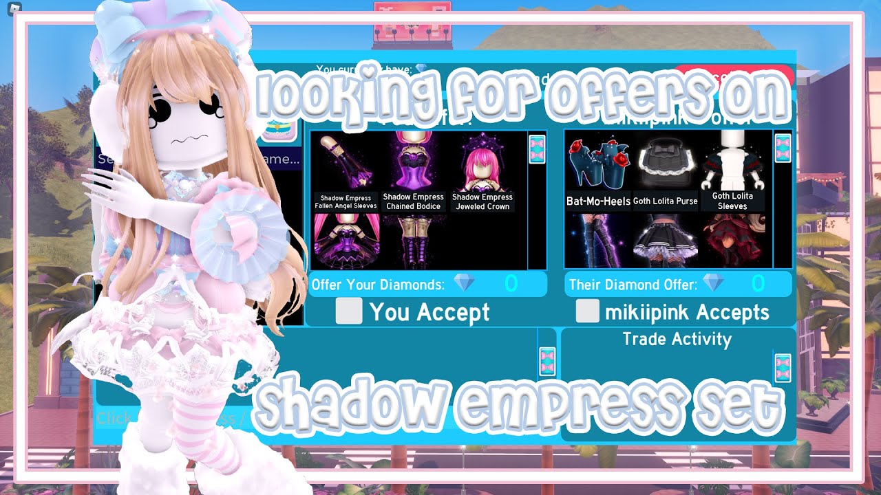 LOOKING FOR OFFERS ON SHADOW EMPRESS SET 🕷 | Royale High - YouTube