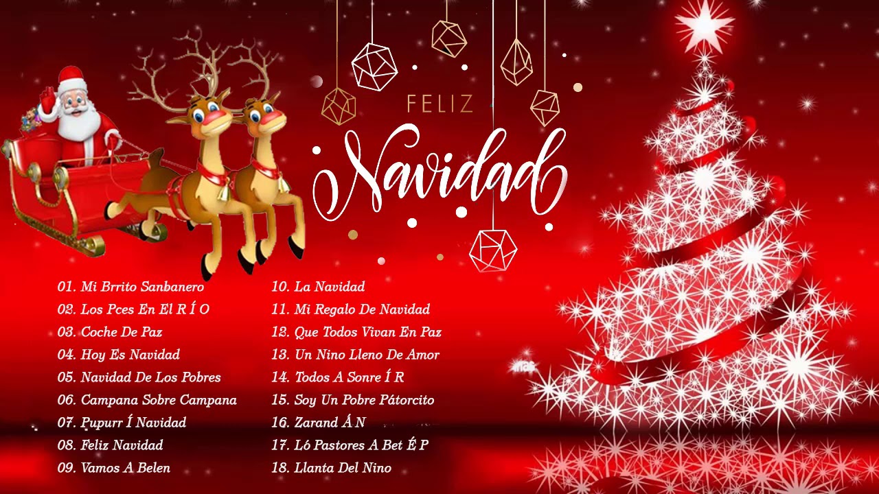 1 hora de Villancicos Tradicionales Latinos - Mix Música de Navidad en ...