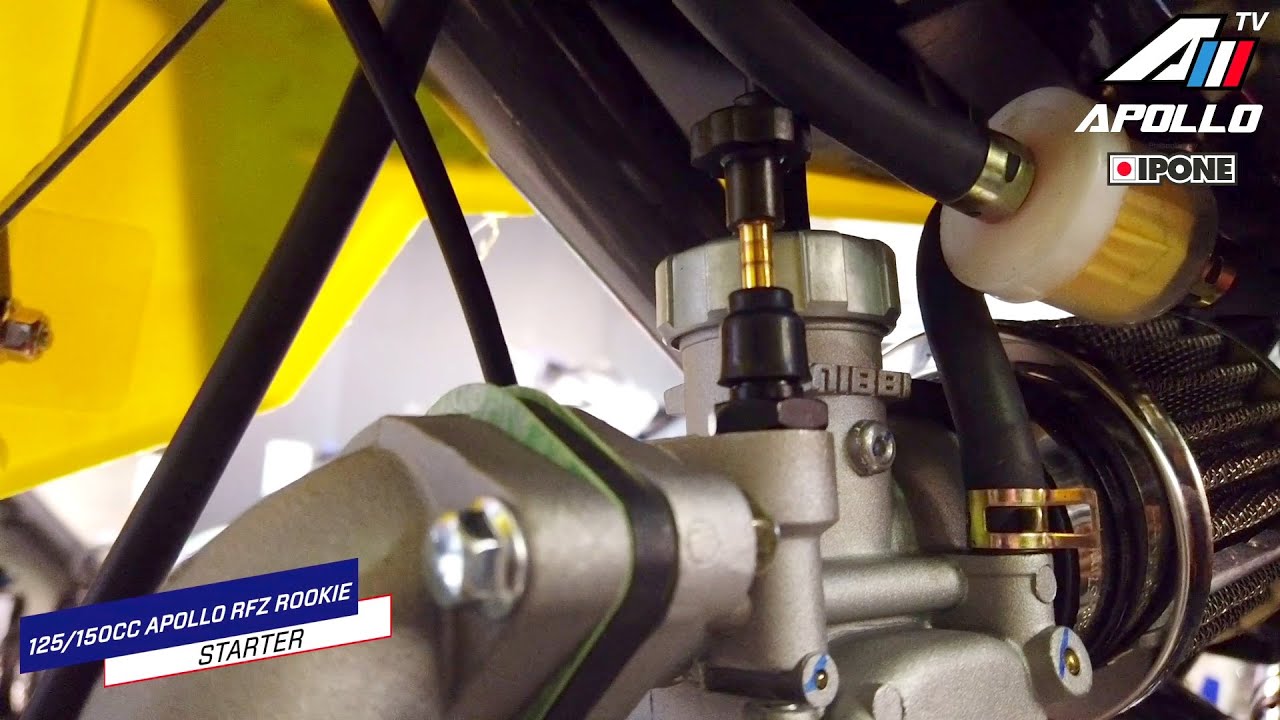 Starter apollo RFZ rookie 125cc - YouTube