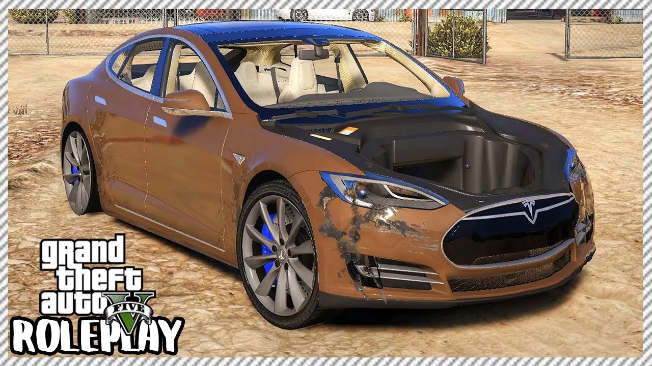 GTA 5 Roleplay - Junkyard Rescue! Drag Tesla Model S | RedlineRP #517 ...