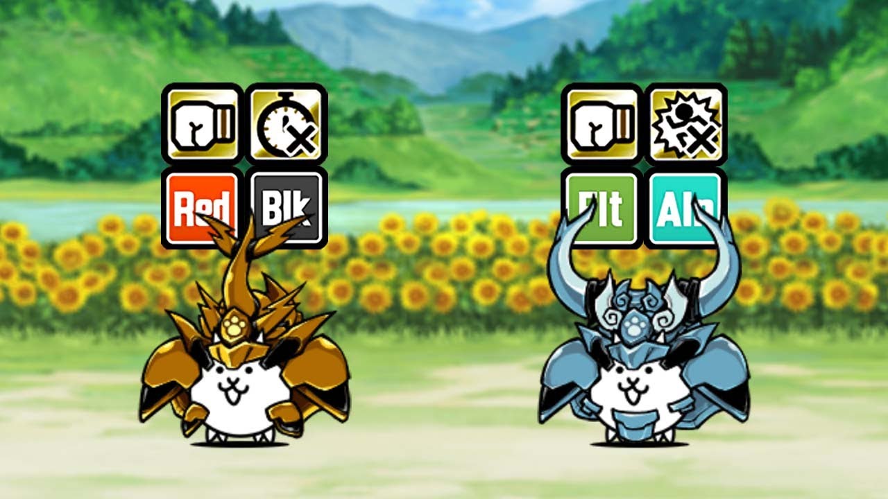 The Battle Cats - Enter Golden Kabuto Cat & King Kuwagata Cat!! - YouTube