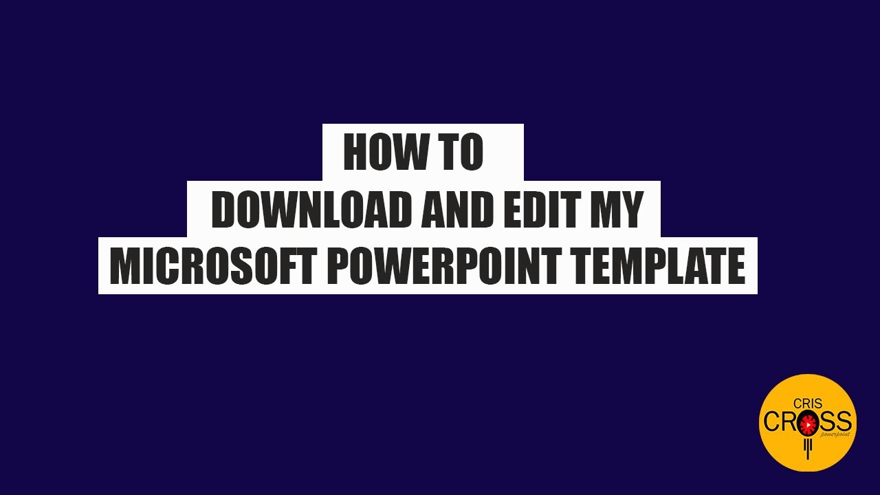 HOW TO DOWNLOAD TEMPLATE - YouTube