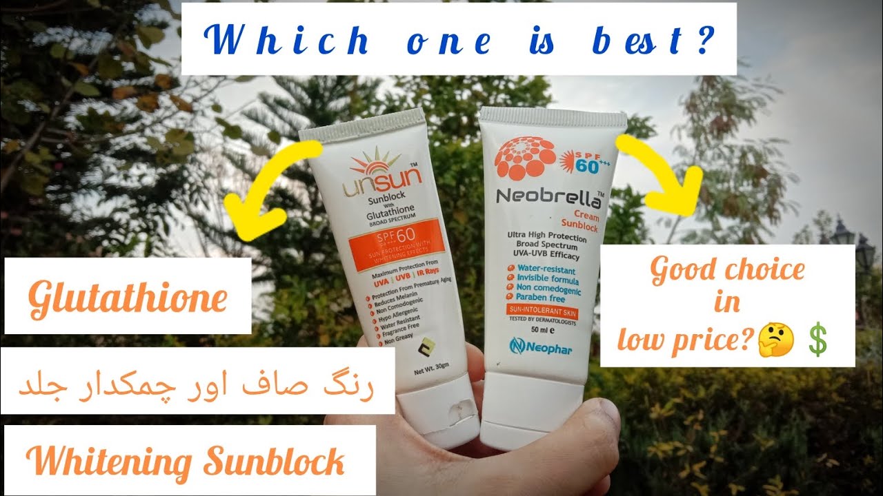 UNSUN Sunblock & Neobrella Cream Sunblock | which is best | - YouTube