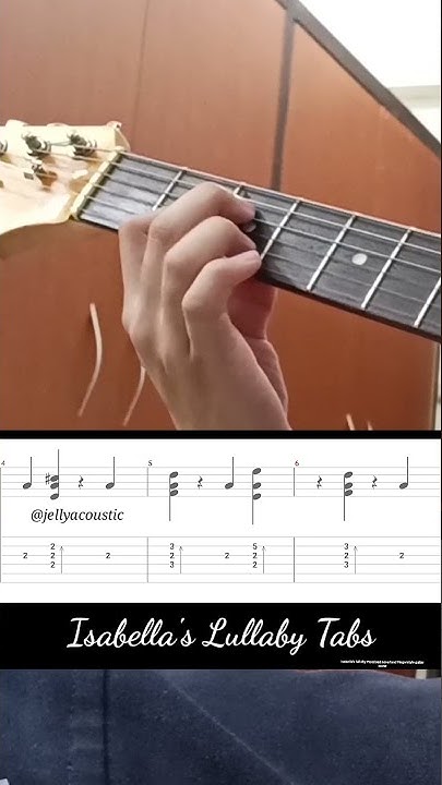 Isabella's lullaby Promised neverland Fingerstyle guitar Tabs (easy) [Jelly Acoustic] - YouTube