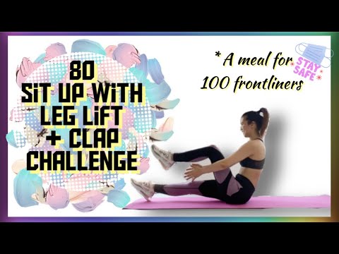 80 Sit Up with Leg Lift + Clap Challenge ( A meal For 100 Frontlines ...