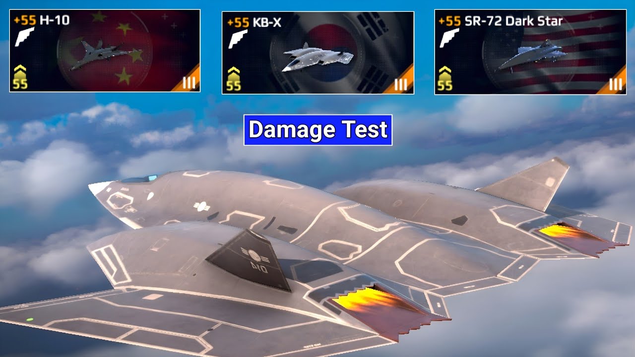 KB-X vs H-10 vs SR-72 Dark Star | Bomber Damage Test - Modern Warships ...