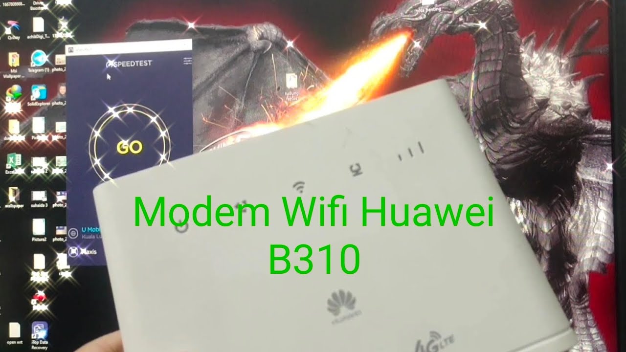 Modem Huawei b310 - cara setting apps Huawei Manager dan Test Speed ...