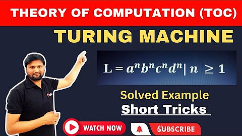 5.TURING MACHINE(TM) AND RECURSIVE LANGUAGE - YouTube
