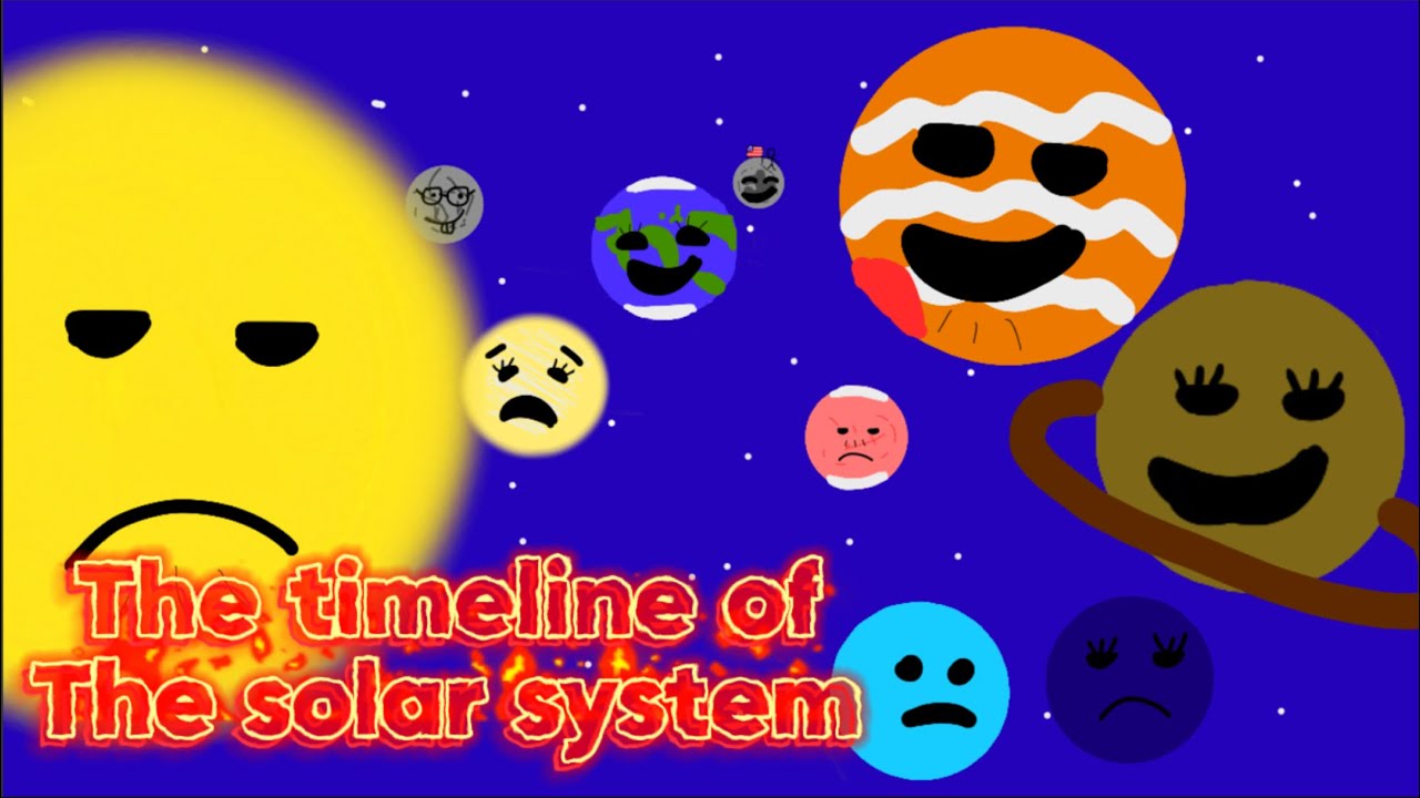 The timeline of the solar system animated - YouTube