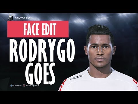 RODRYGO GOES - FACE EDIT ( PES 2018) Santos - YouTube