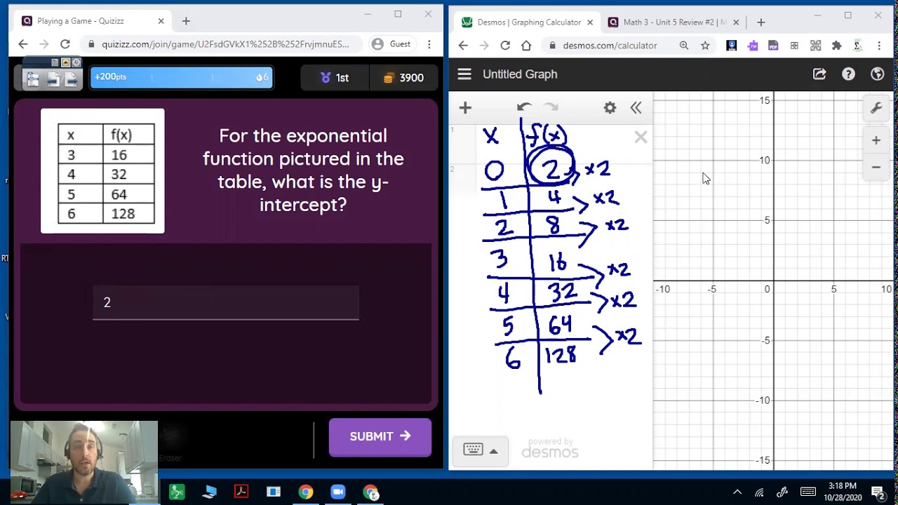 Math 3 - Unit 5 - Quizizz Review #2 - YouTube