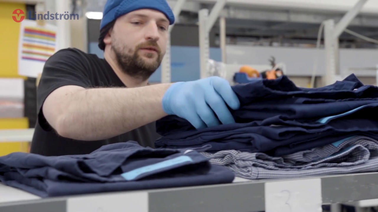 Lindström workwear service process - YouTube
