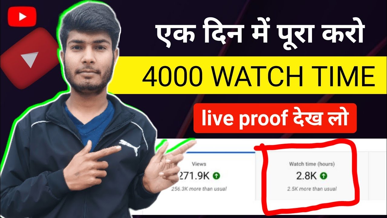 how to increase watch time on youtube channel / Watchtime increase ...