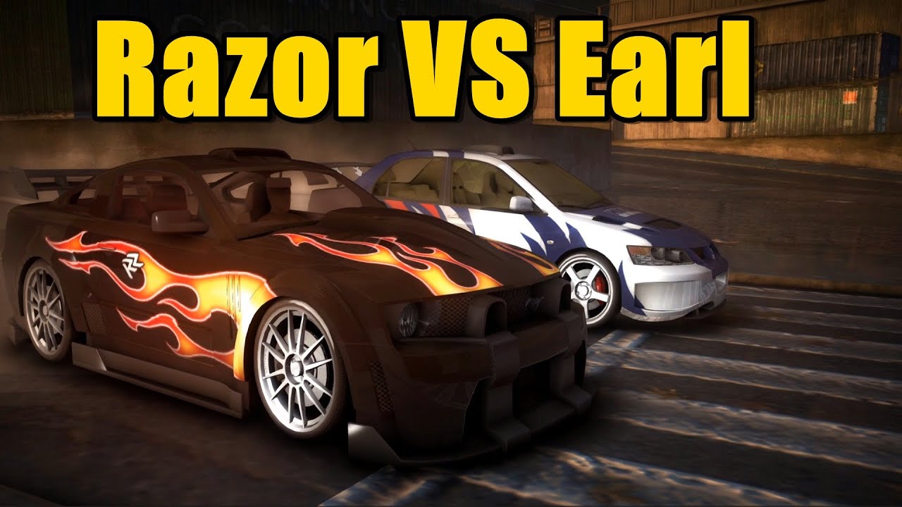 Razor 's Ford Mustang GTI vs Earl Mitsubishi Lancer Evolution VIII ...