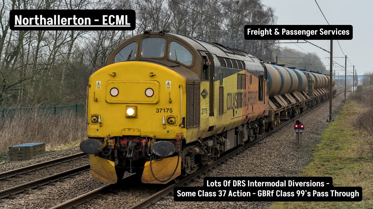 Trains At Northallerton - East Coast Main Line - In January 2026 - YouTube