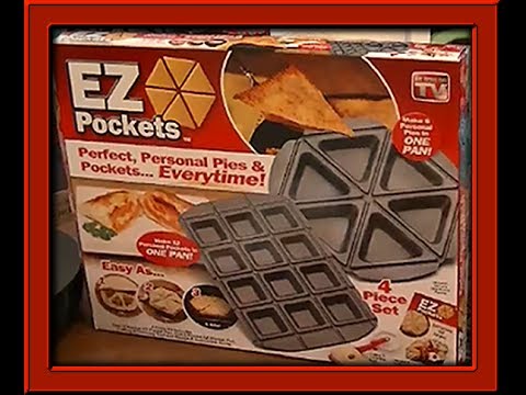 Review of the EZ Pockets (As Seen on TV) & making Pizza Pockets with ...