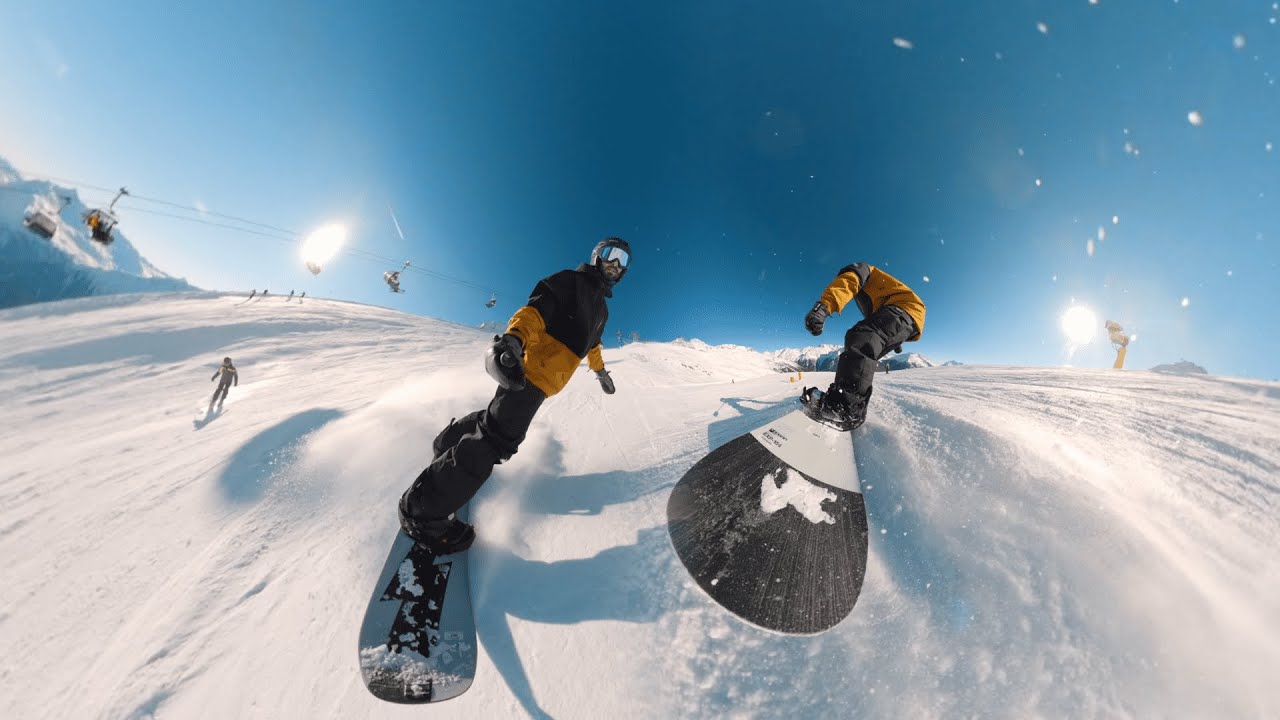 GoPro MAX&HERO9: Snowboarding in Solden Austria 5.3K - YouTube