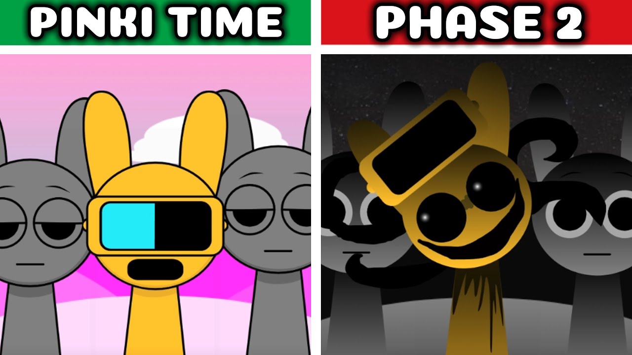 Incredibox Sprunki Pinki Time — Phase 1 vs Phase 2 Face-Off - YouTube