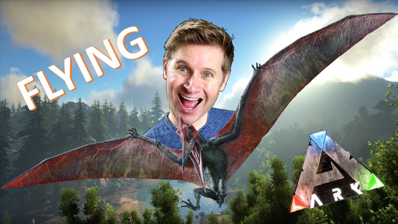 Flying on birds in Ark: Valguero - YouTube