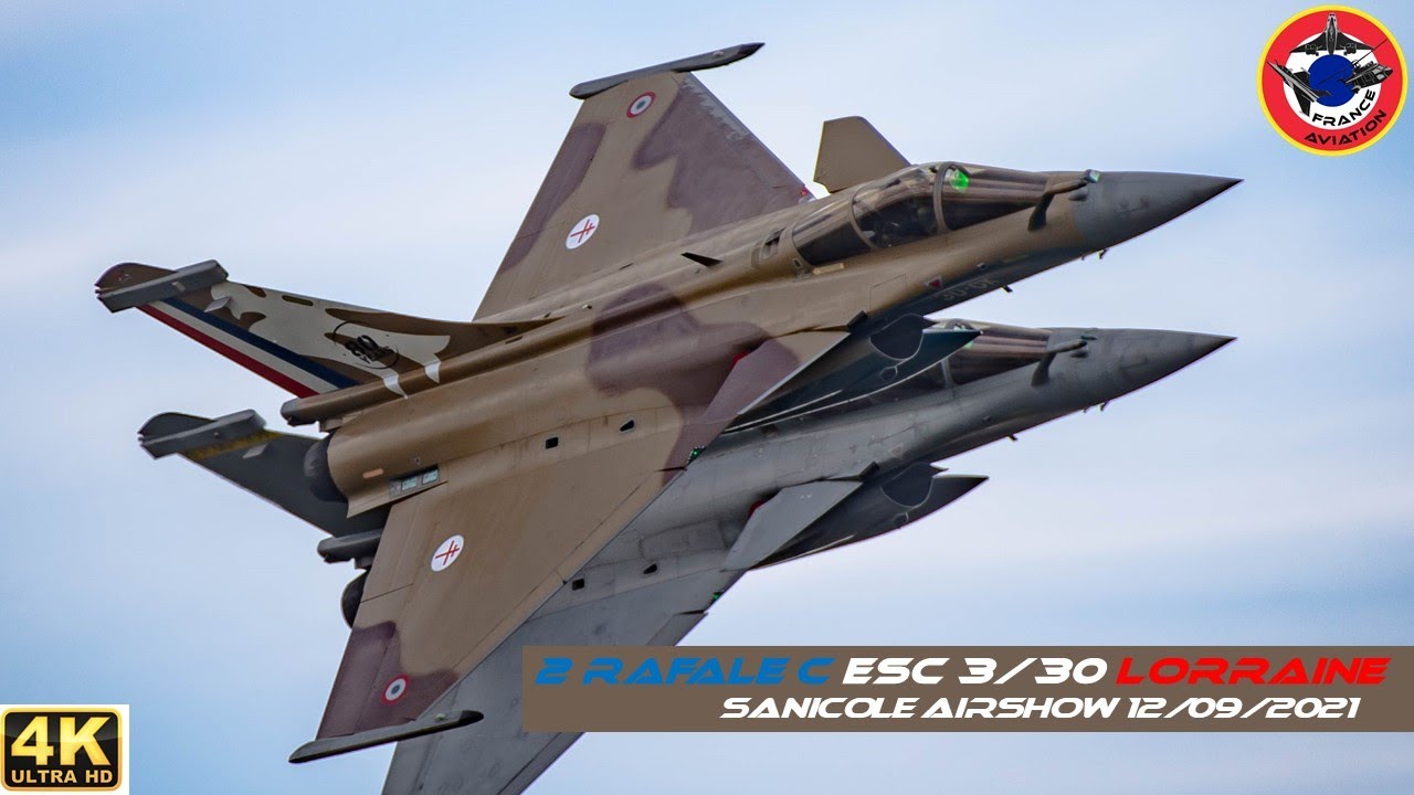 2 RAFALE C & B Escadron de Chasse 3/30 LORRAINE Déco Spéciale 80 ans ...