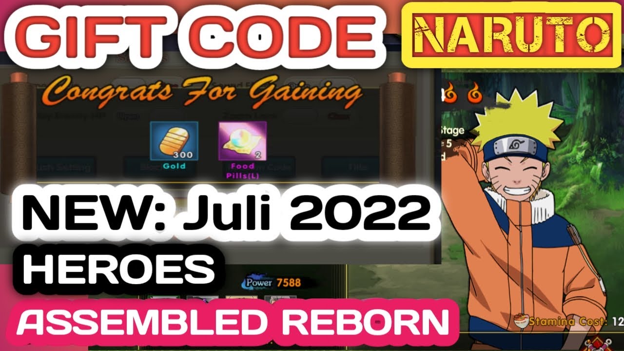 Naruto Heroes Assembled Reborn : GIFT CODE JULI 2022 & Gameplay NARUTO ...