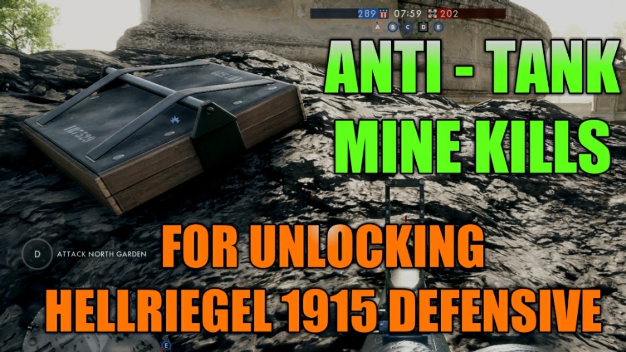 BF1 AT Mine Tips - Unlock Hellriegel 1915 Defensive - Anti-Tank Mine ...