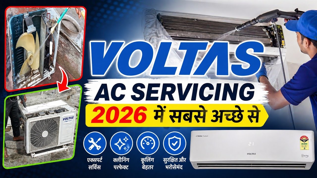 Voltas inverter AC Service 2025 घर पर | Ac Service कैसे करते है | Hindi ...