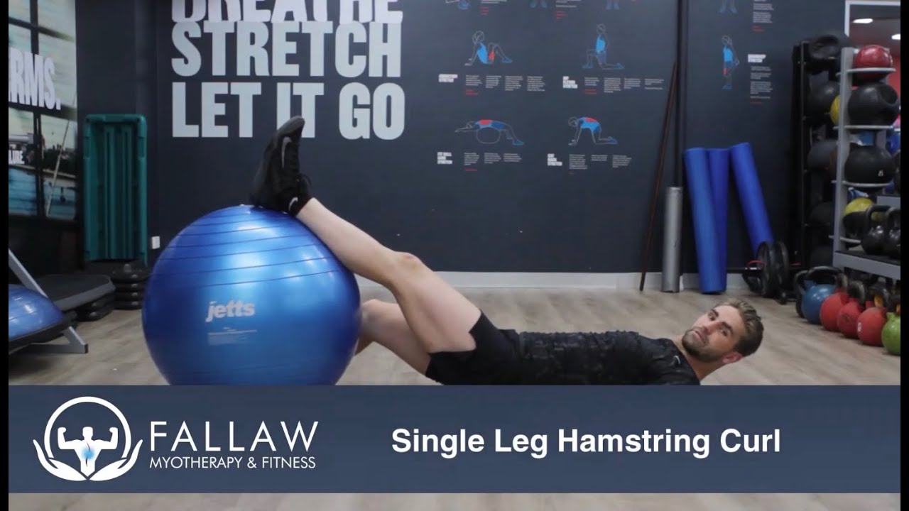 HAMSTRING CONNECTION - Single Leg Hamstring Curls - YouTube