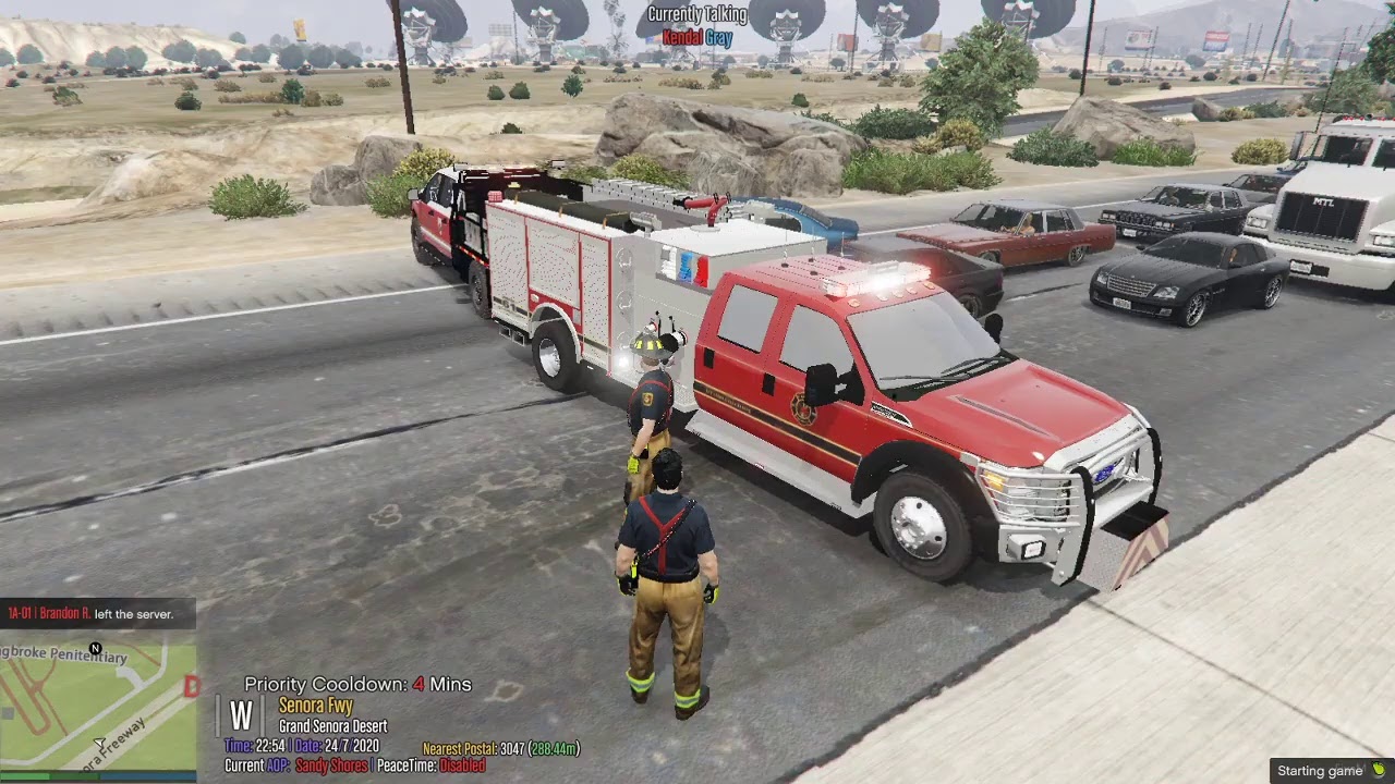 SARP fivem being fire department - YouTube